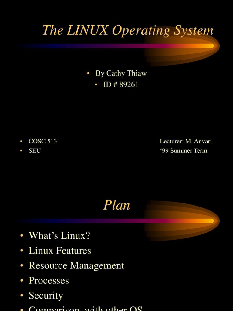 Linux Operating System | PDF Linux Operating System | PDF