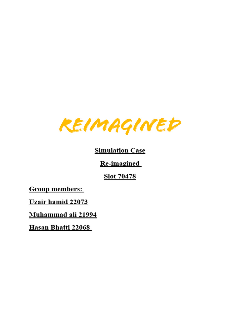 Simulation Case | PDF | Startup Company | Small Business & Entrepreneurs