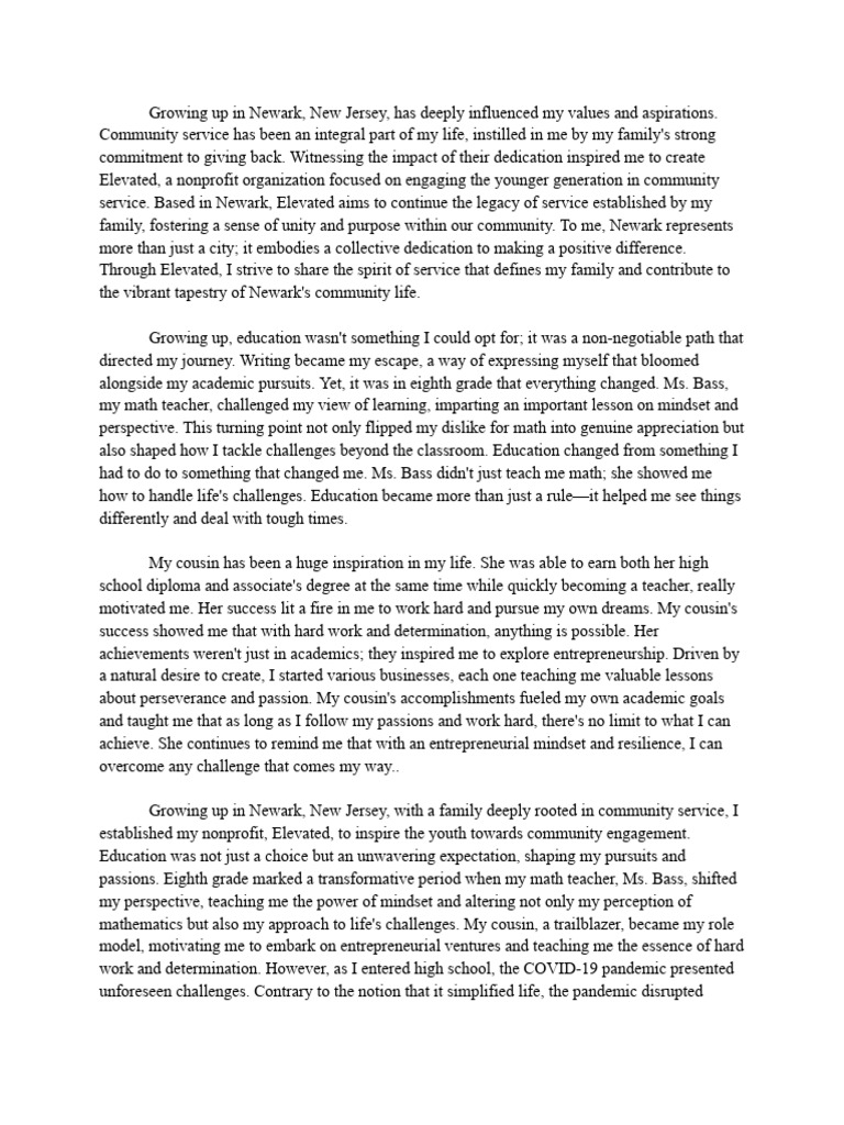 Intellectual Autobiography 1 | PDF | Mindset | Entrepreneurship