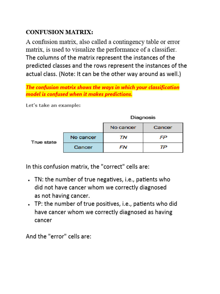 Confusion Metrics | PDF | Sensitivity And Specificity | Science