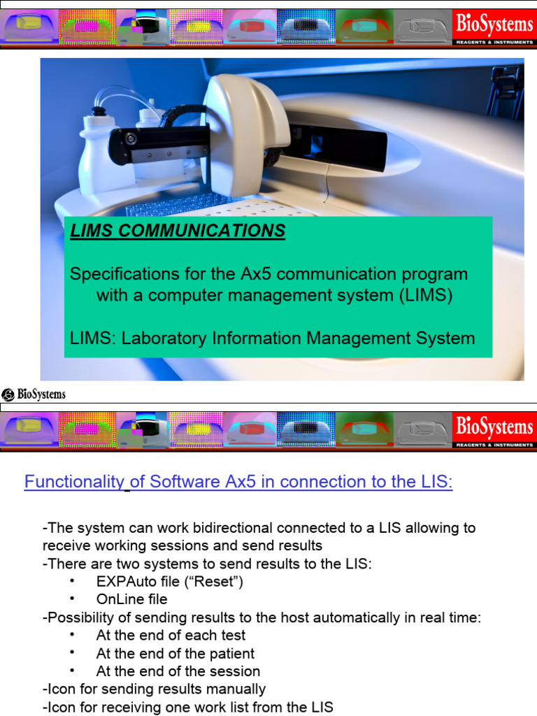 LIMS Connectivity in Ax5 | PDF | Computer File | Text File