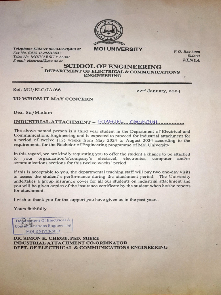 Attachment Letter | PDF