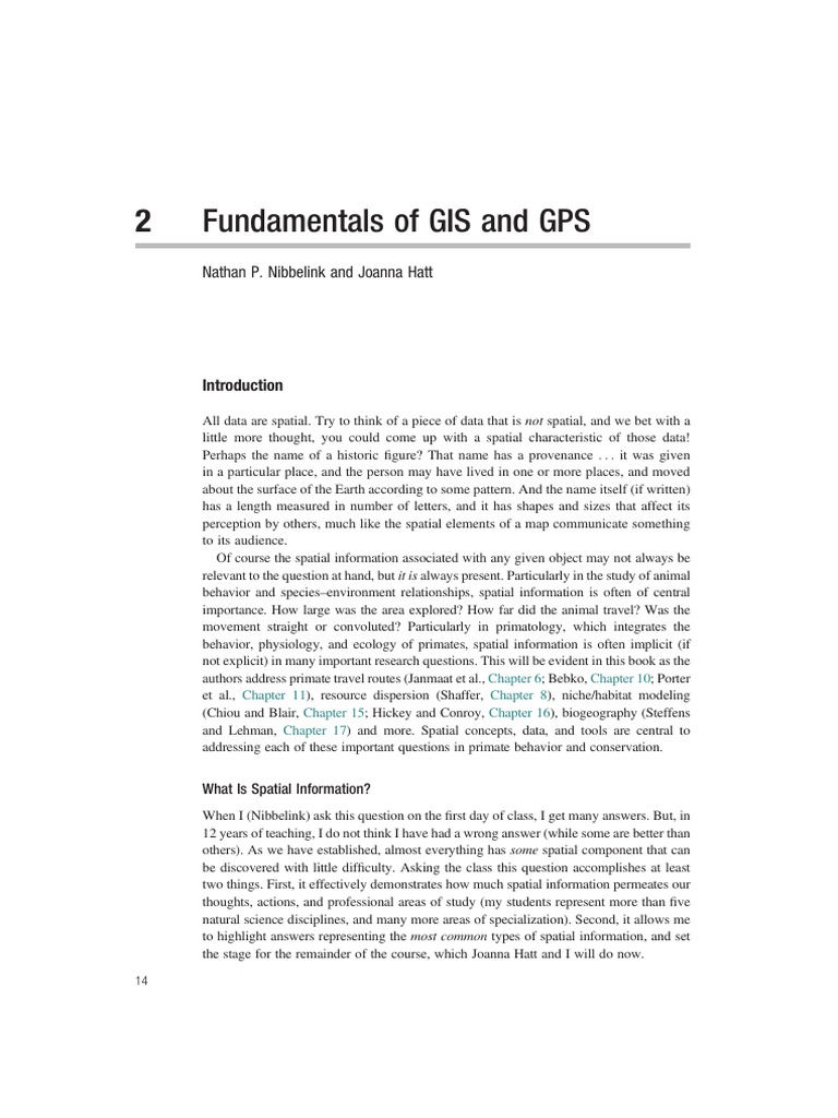 Fundamentals of GIS and GPS | PDF | Geographic Information System ...