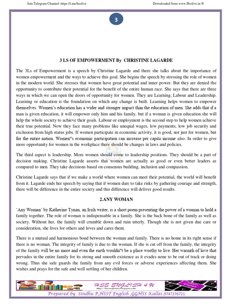 Hsslive Xii English Full Notes by Sindhu | PDF | Drugs