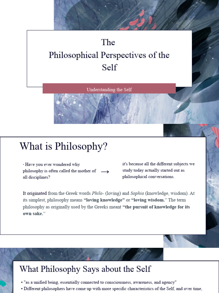 Philosophical Perspectives of The Self | PDF | Philosophy Of Self | Soul