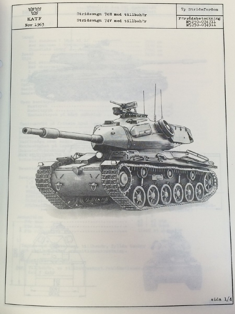 Stridsvagn 74 | PDF