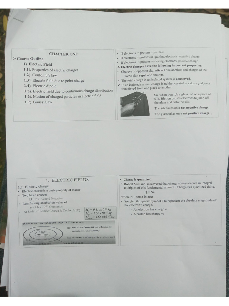 Physics Chapter 1 | PDF