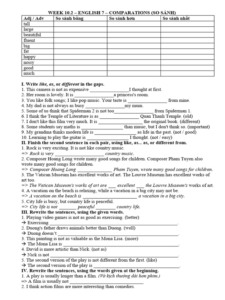 Global Success 7 COMPARISONS | PDF | Language Arts & Discipline