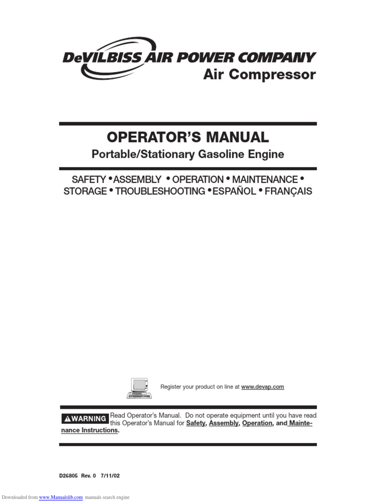 Air Compressor | PDF | Internal Combustion Engine | Screw