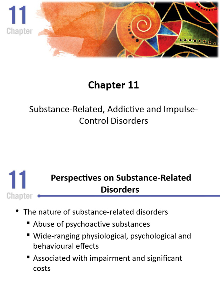 Chapter 11 Substance Use and Impulse Control Disorders | PDF | Substance Abuse | Stimulant
