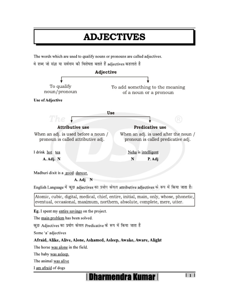 Adjective | PDF