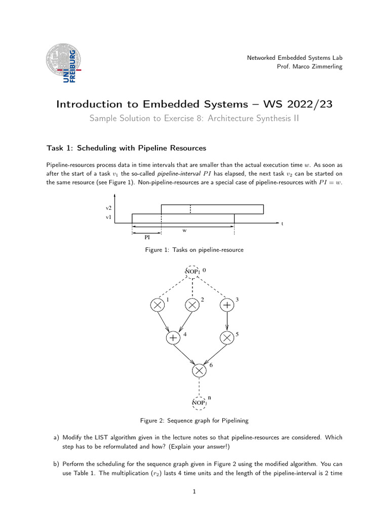 Exercise8 - Solution - Introduction For Embedded Systems | PDF