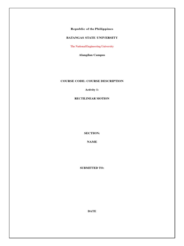 Rectilinear Motion Problems | PDF | Teaching Methods & Materials ...