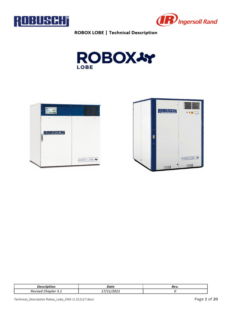Technical - Description Robox - Lobe - ENG r1 211117 | PDF | Valve | Gear