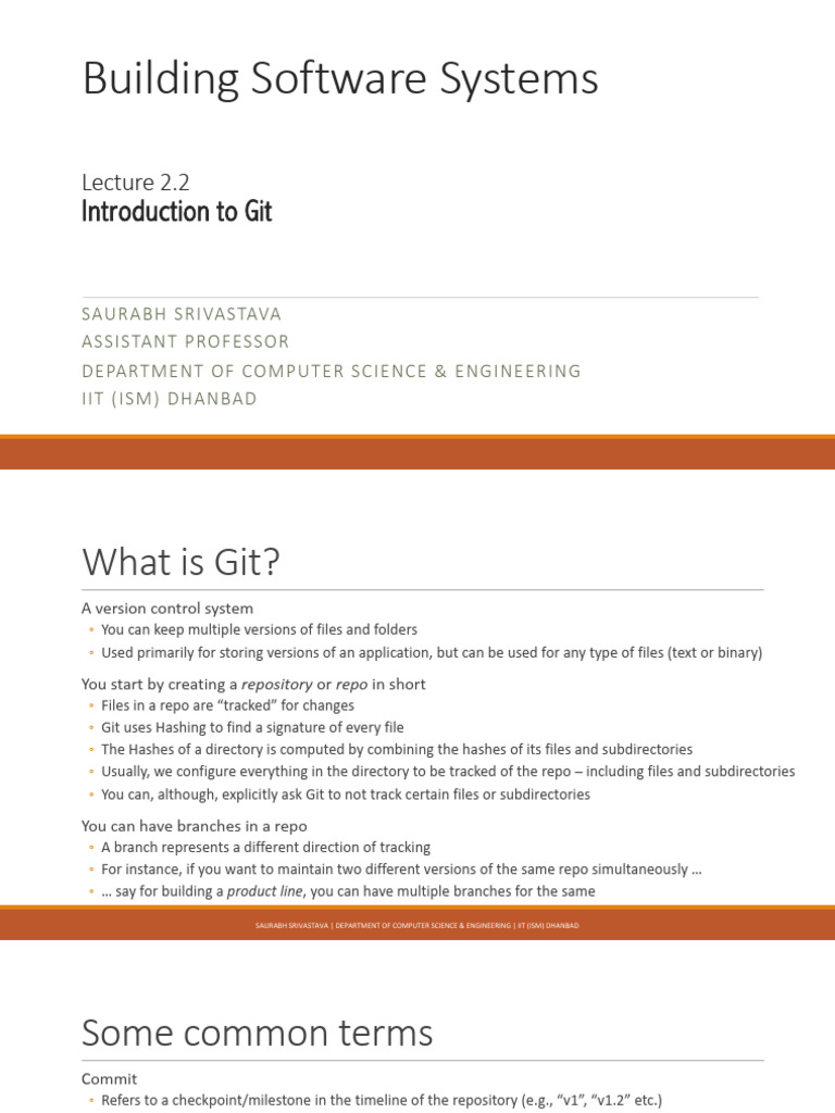 Introduction to Git Version Control | PDF | Directory (Computing) | Computer File