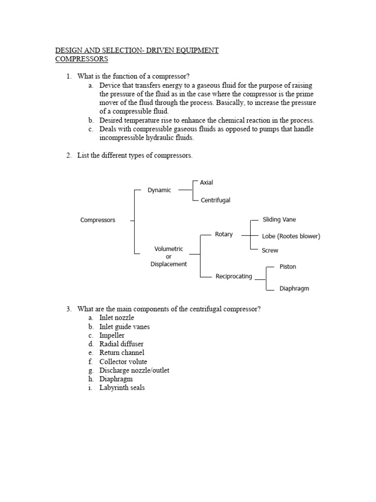 Compressor Basics for Engineers | PDF | Continuum Mechanics | Fluid ...