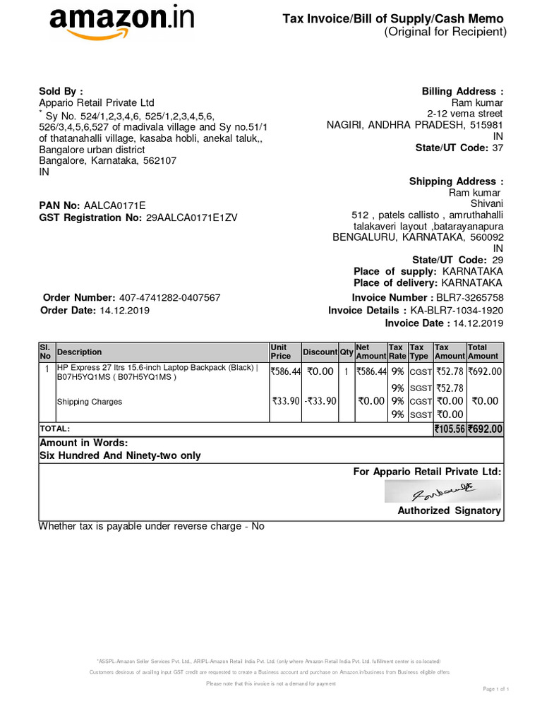 Bag Invoice Main | PDF | Invoice | Economies