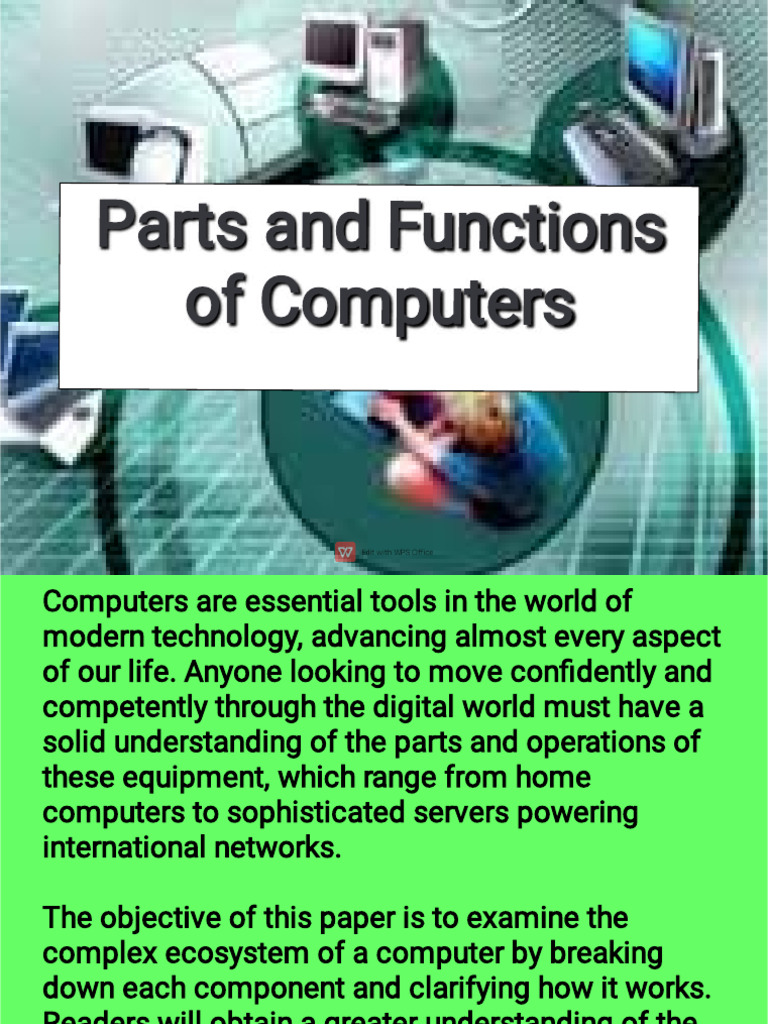 Parts and Funct WPS Office | PDF | Computer Hardware | Input/Output