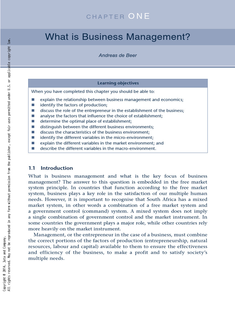 BSM2601... Business Management A Contemporary Approach | PDF