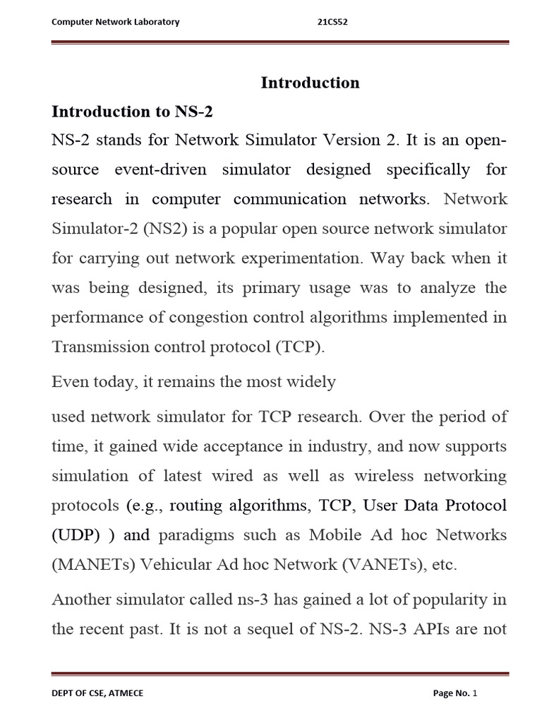 Network Lab Manual (2023-2024) | PDF