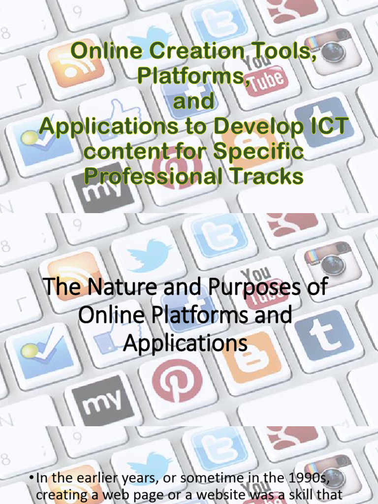 Lesson 7 Online Platforms | PDF | Tag (Metadata) | Social Software