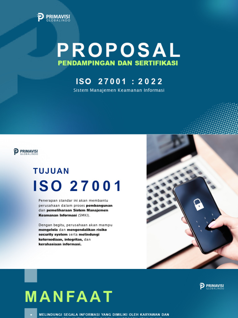 PROPOSAL Pendampingan Dan Sertifikasi ISO 270012022 | PDF | Bisnis ...