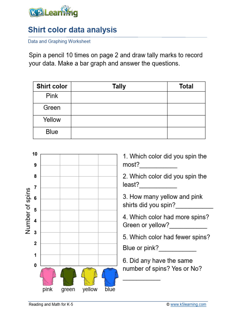 Grade 3 Data and Graphing Worksheet | PDF