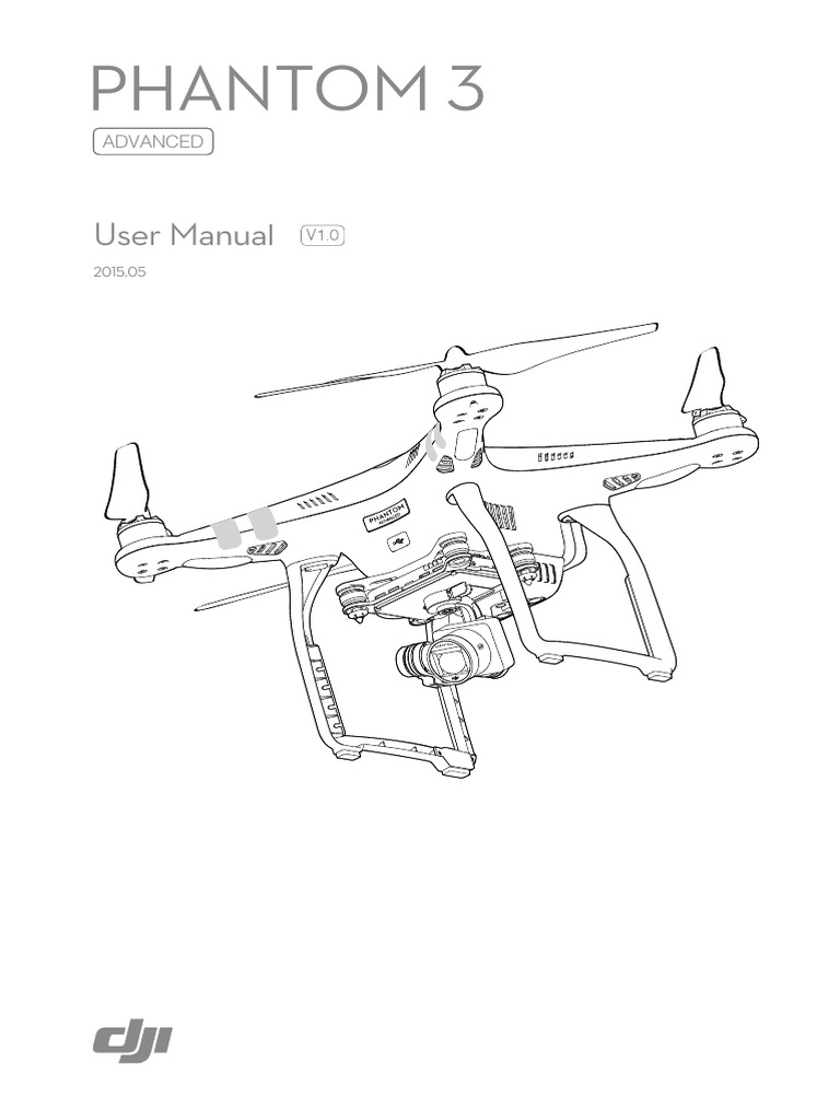 DJI Phantom 3 Advanced User Manual | PDF | Battery Charger | Computing
