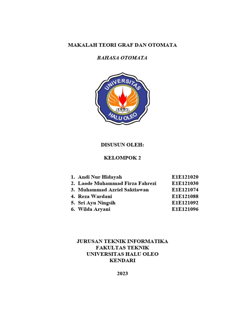 Teori Bahasa Otomata dan Komputasi | PDF | Kajian Bahasa Asing