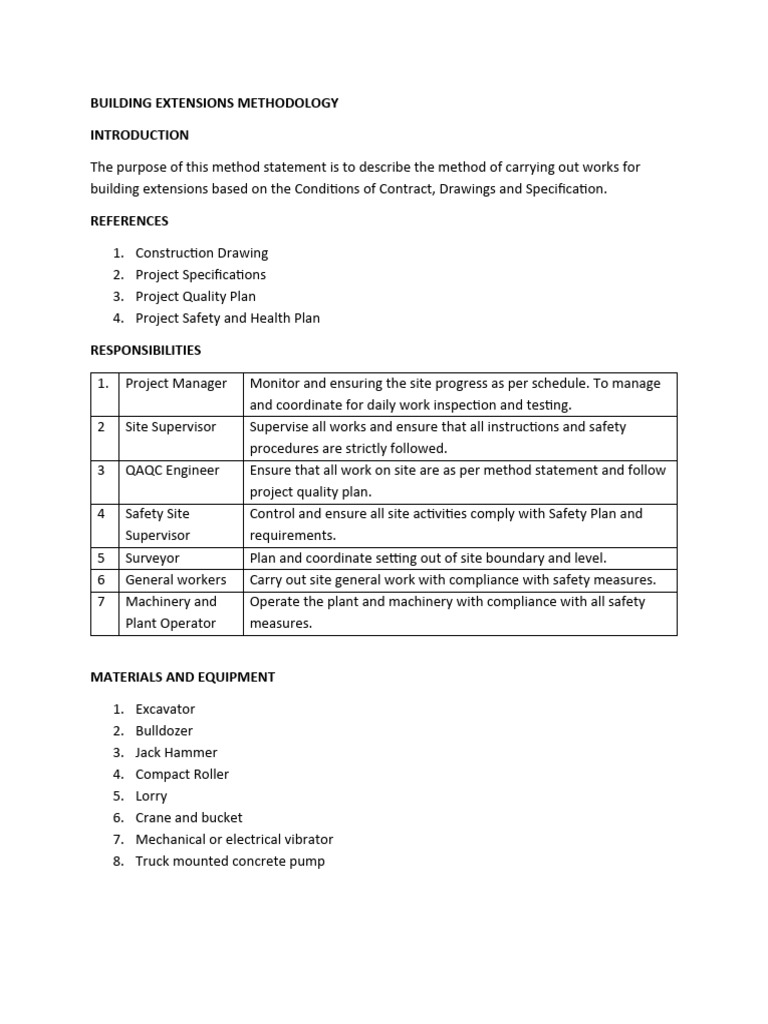 MOS Building Extensions | PDF | Concrete | Safety