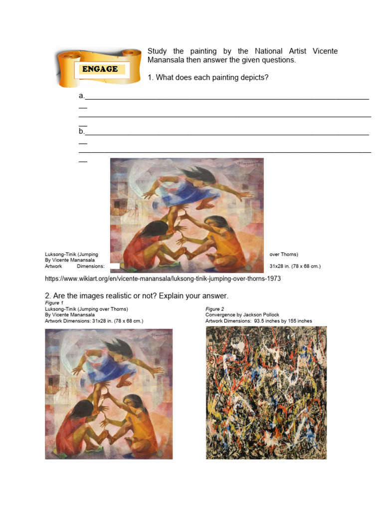 Vicente Manansala's Luksong Tinik Analysis | PDF | Paintings | The Arts