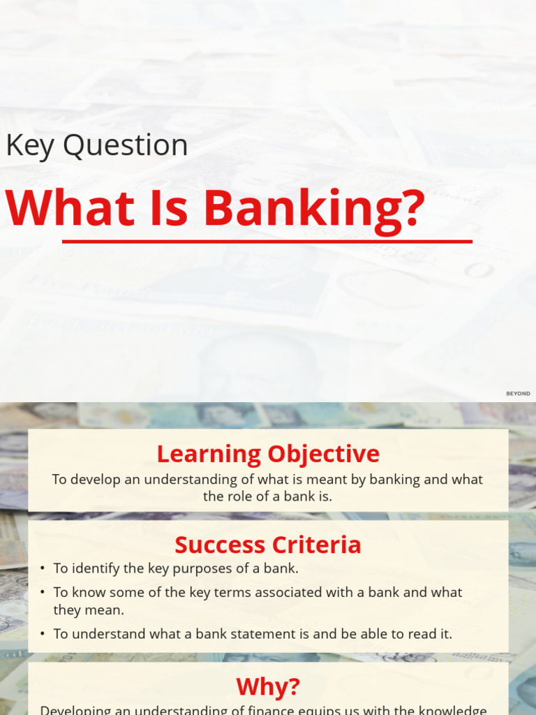 An Introduction To Banking - PowerPoint | PDF | Transaction Account | Overdraft
