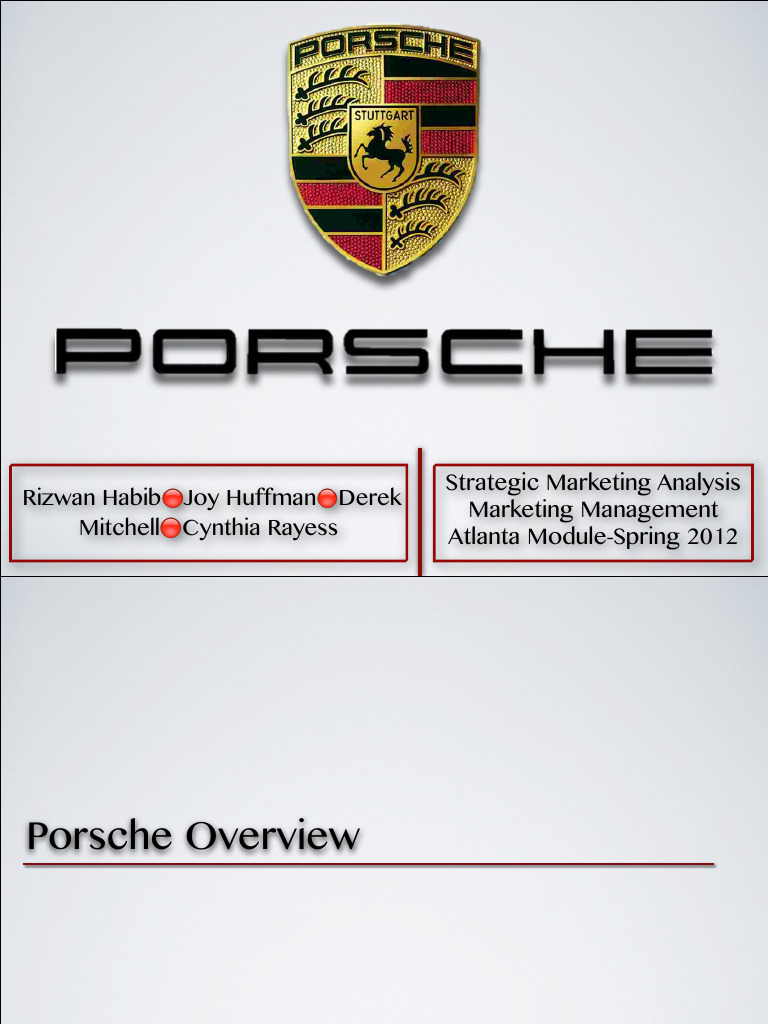 Porsche Marketing Strategy Overview | PDF | Marketing | Vehicles