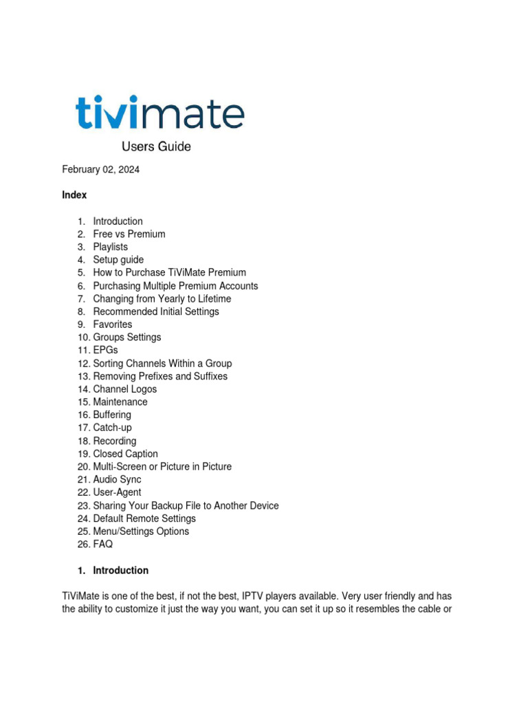 TiViMate Users Guide | PDF | Usb Flash Drive | Backup