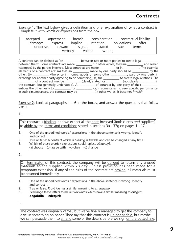 M Advanced Contracts | PDF