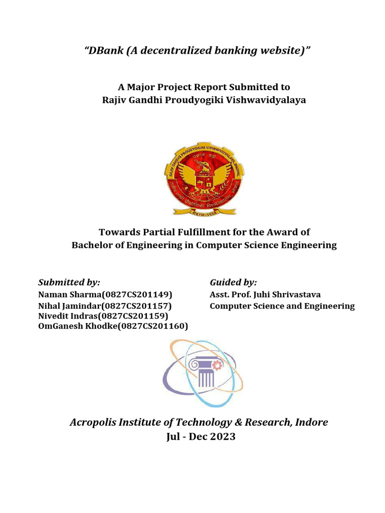Major Project Report | PDF