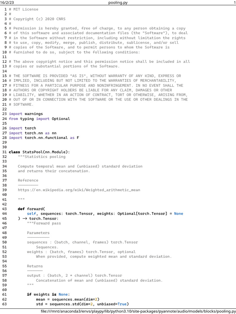 Pooling | PDF | Copyright | Software