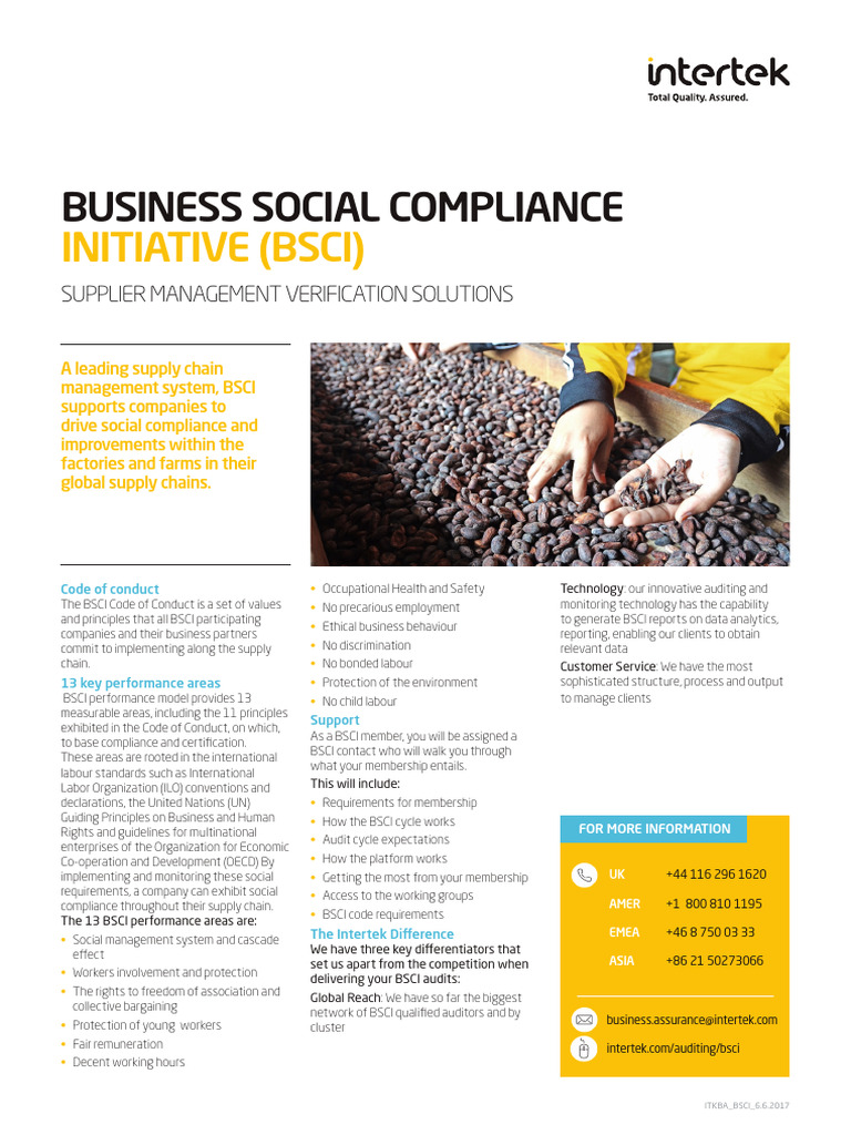 Bsci en A4 | PDF | Supply Chain | Business