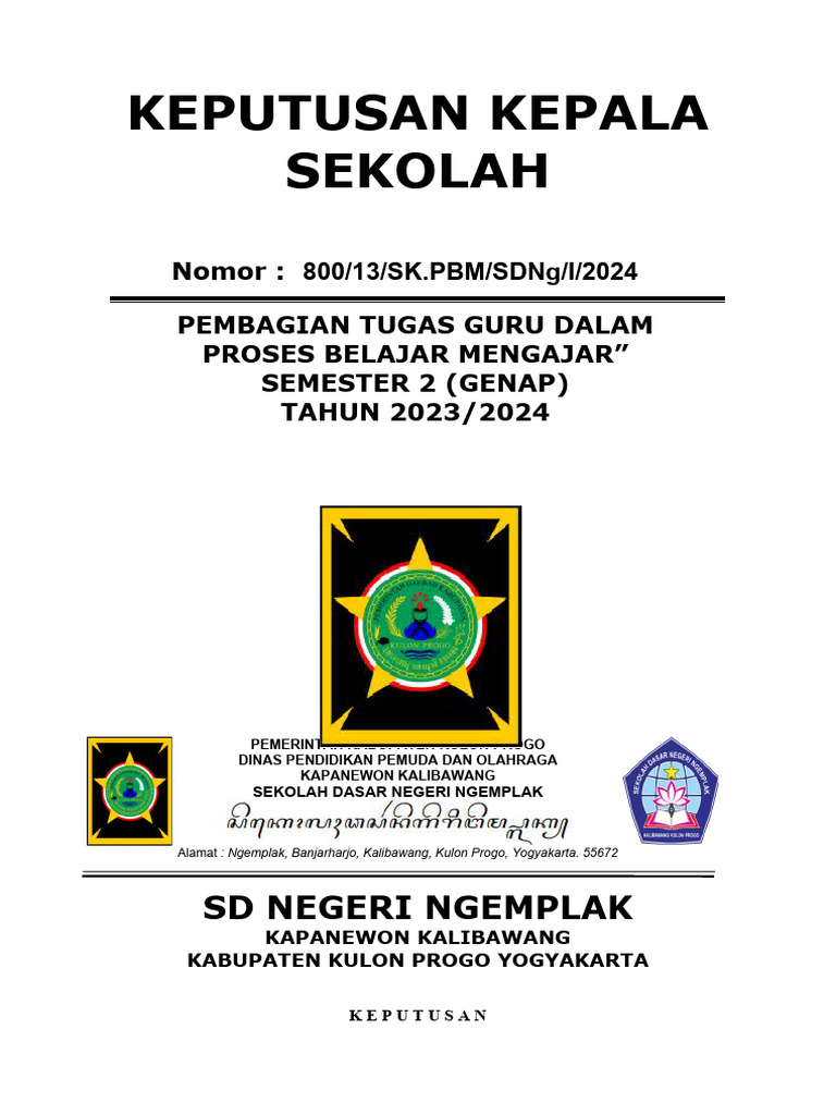 SK PBM Sem 2 THN 2023-2024 | PDF