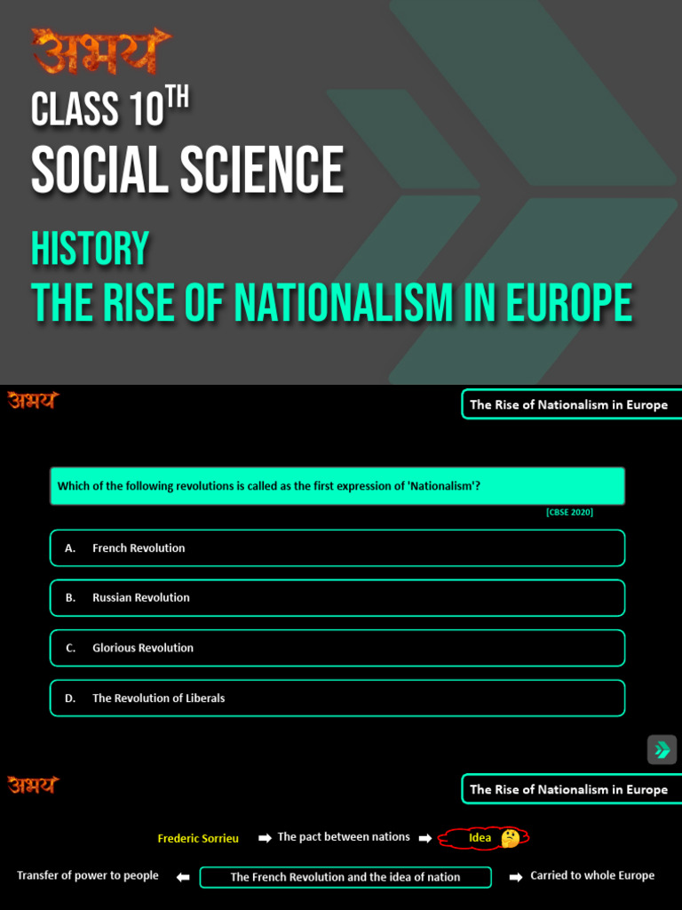 The Rise of Nationalism in Europe Class 2 - 231211 - 220641 | PDF ...