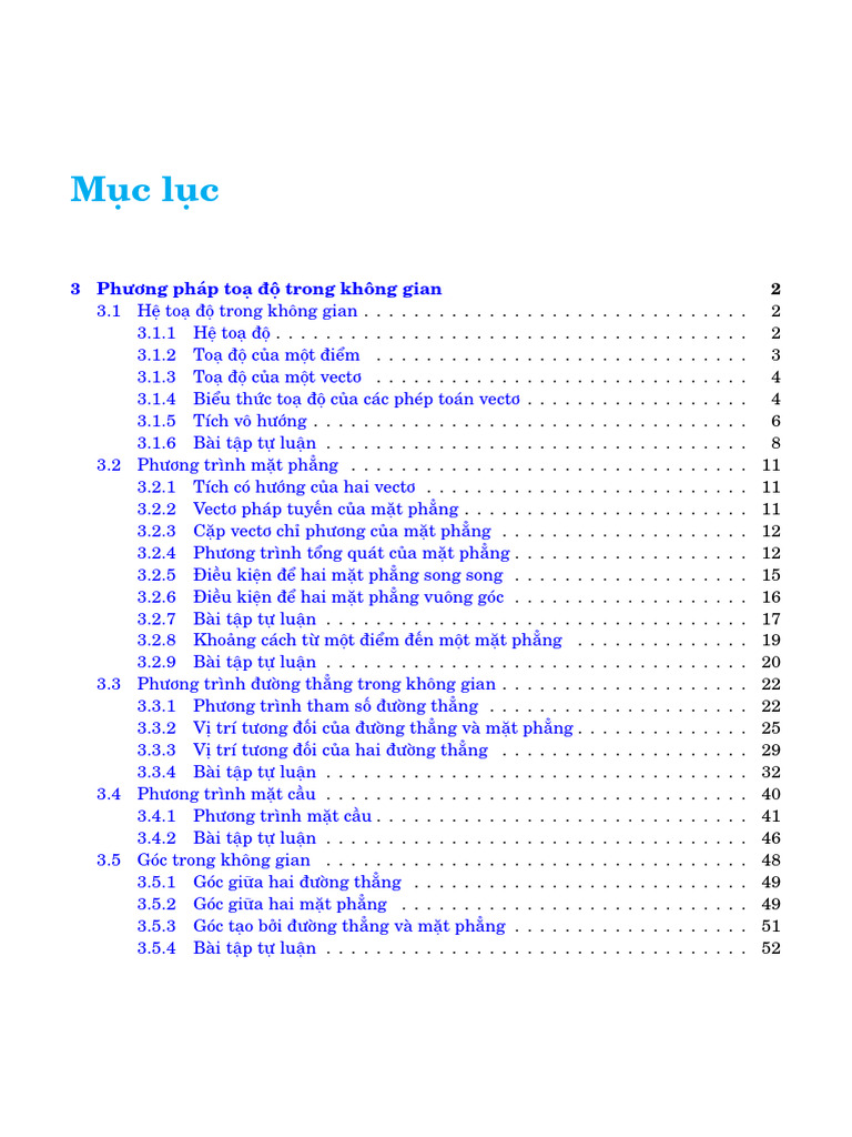 Ly Thuyet Va Bai Tap Phuong Phap Toa Do Trong Khong Gian Tran Van Toan ...