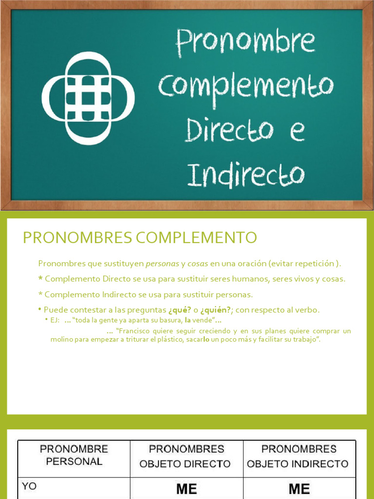 Complemento Directo e Indirecto | PDF