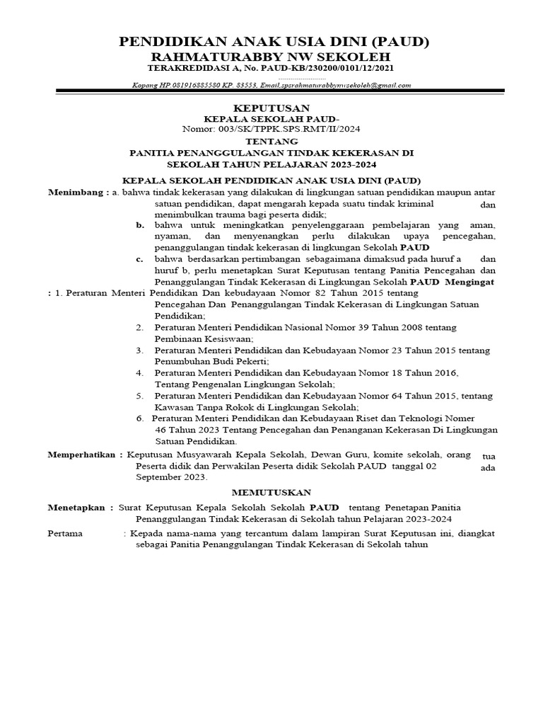 SK TPPK | PDF | Pengembangan Diri | Kesehatan Holistik