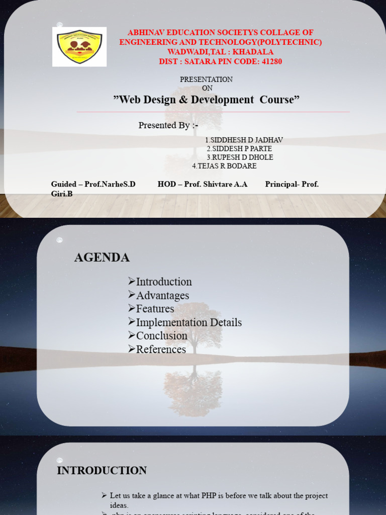 "Web Design & Development Course": Presented By | PDF | World Wide Web | Internet & Web