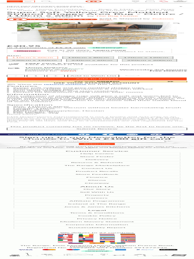 Super Soft Yellow Grey Mottled Striped Shaggy Area Rug | PDF | Carpet ...