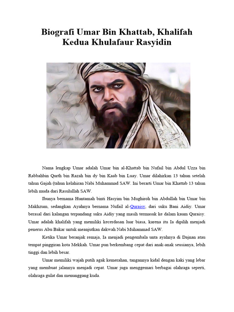 Biografi Umar Bin Khattab | PDF
