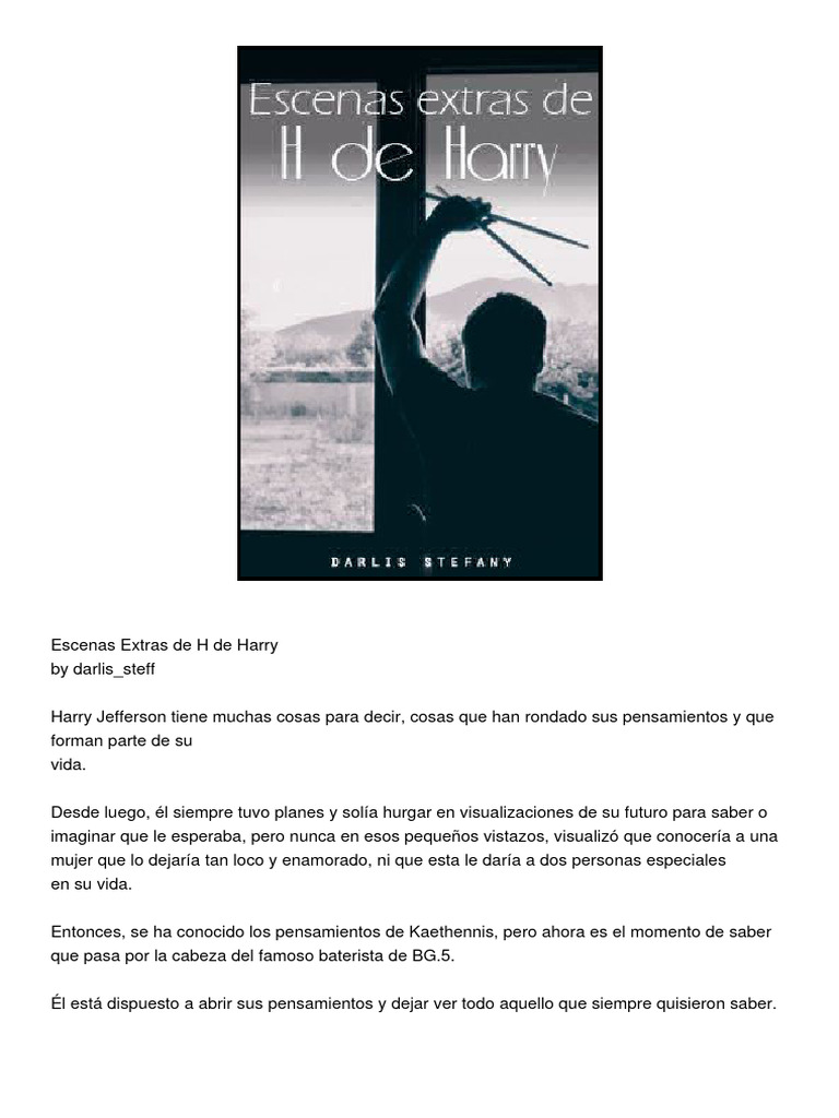 1.1 Escenas Extras de H de Harry (Saga BG.5) - Darlis Stefany | PDF | Amor