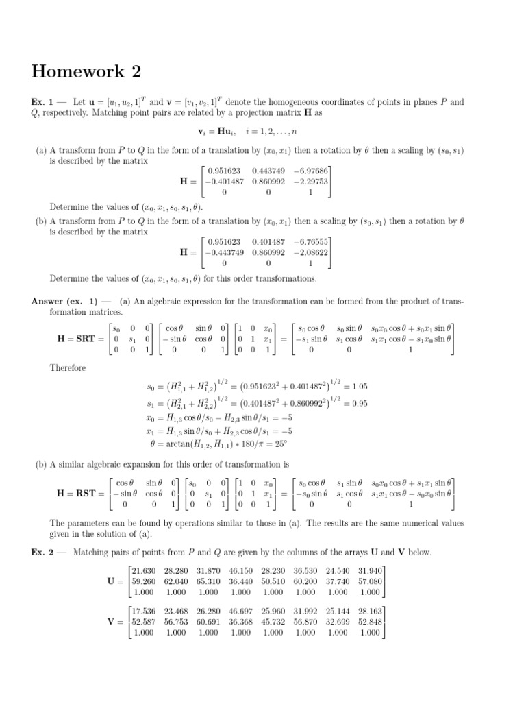 Computer Vision Assignment | PDF | Mathematical Relations | Mathematics