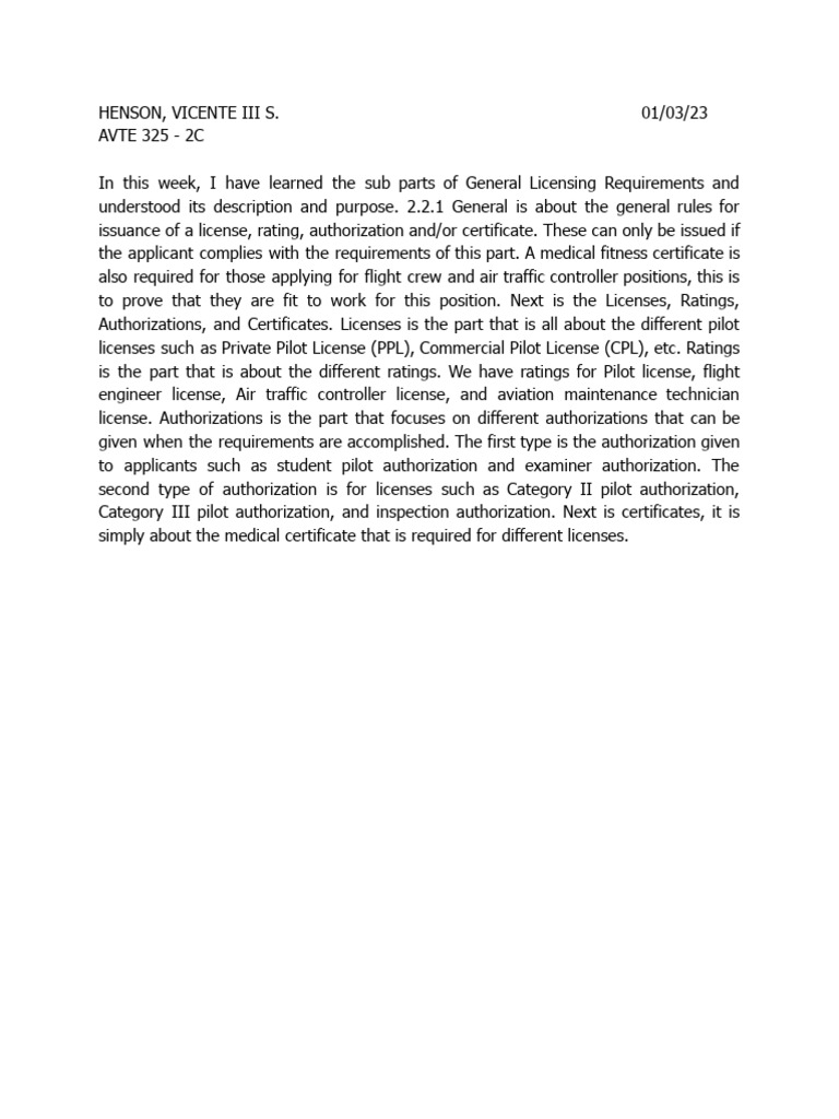 Vicente III Henson - Assignment #1 | PDF