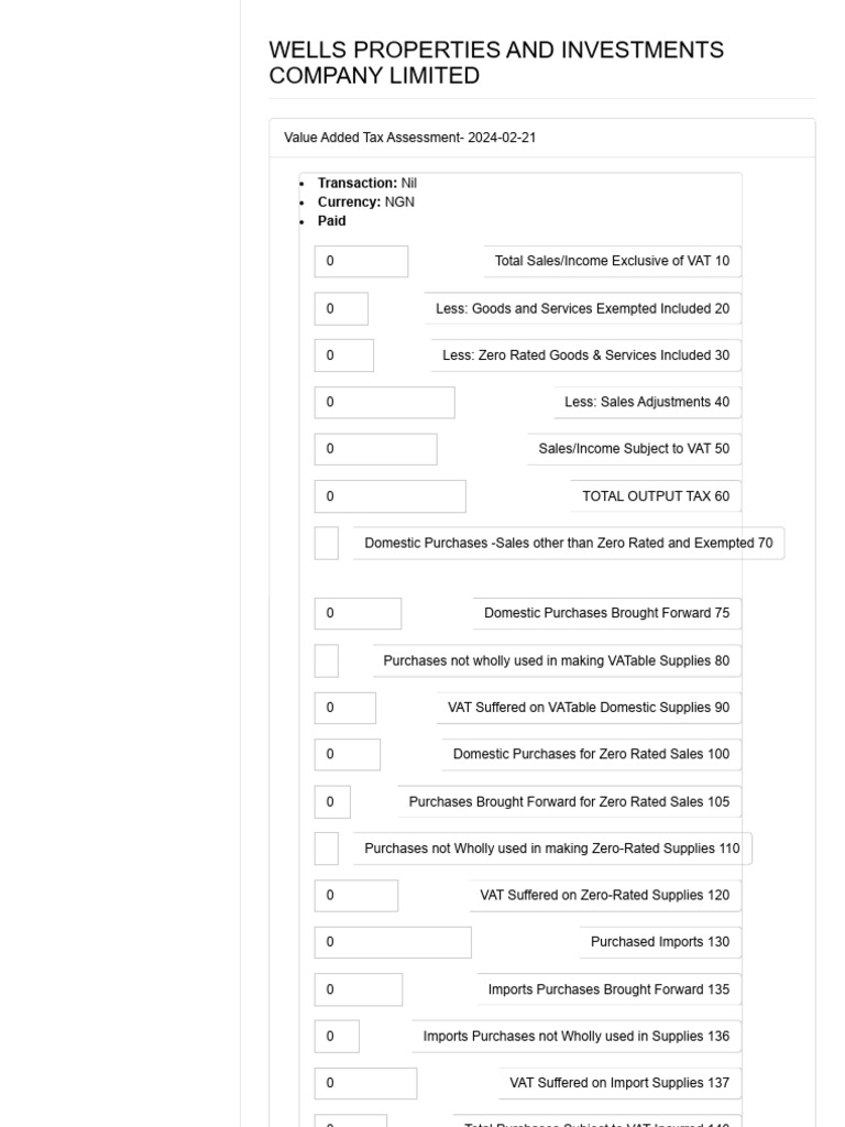 TaxPro Max-Evidence of VAT Filing For January 2024 | PDF